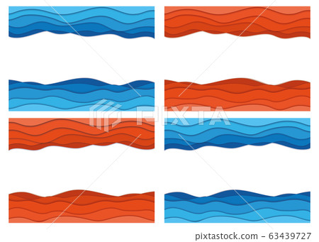 Cutting paper text frame, place for web banner, - Stock Illustration ...