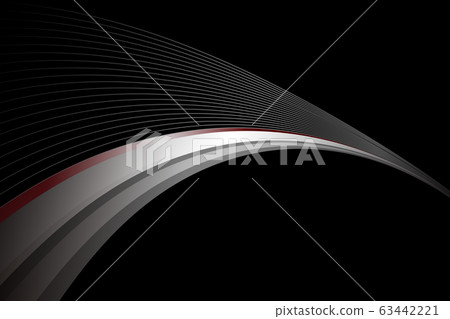 Curved lines with sharp edges - Stock Illustration [63442221] - PIXTA