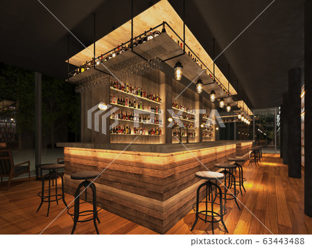 Interior image @ bar - Stock Illustration [63443488] - PIXTA