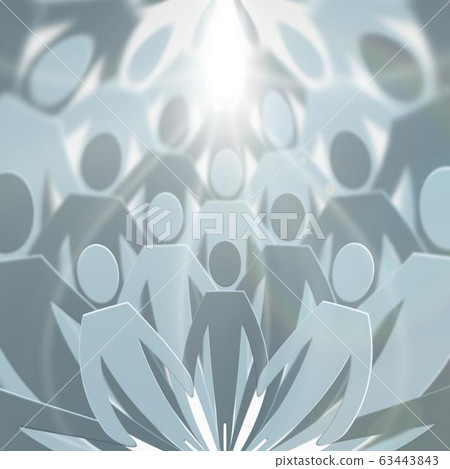 Abstract people holding hands - Stock Illustration [63443843] - PIXTA