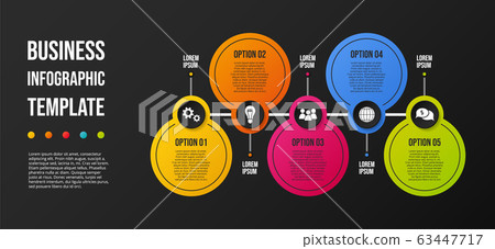 Company milestone with business icons - Stock Illustration [63447717 ...