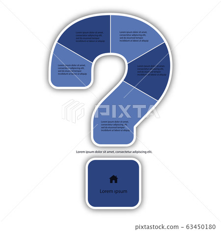 Vector Question Mark Infographic report... - Stock Illustration ...