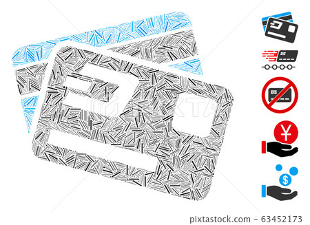 Dash Collage Dash Credit Cards Icon - Stock Illustration [63452173] - PIXTA