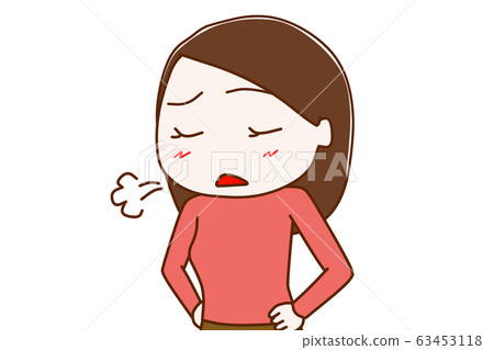 A sighing woman - Stock Illustration [63453118] - PIXTA