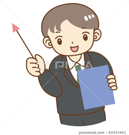 Men suits seminars sticks explanatory meetings... - Stock Illustration ...