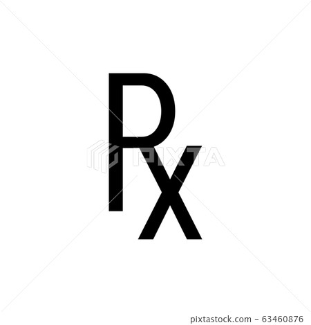 Sign of medical regular prescription receipt. Rx-插圖素材 [63460876] - PIXTA圖庫