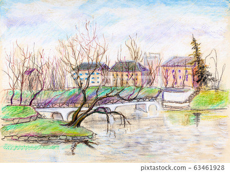 lower pond in Kaliningrad - Stock Illustration [63461928] - PIXTA