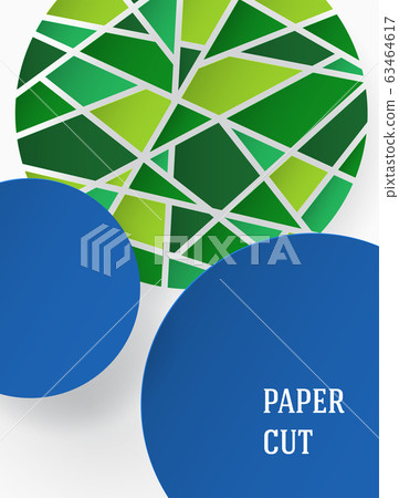 Abstract background in paper style. Poster with - Stock Illustration ...