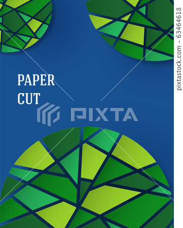 Abstract background in paper style. Poster with - Stock Illustration ...