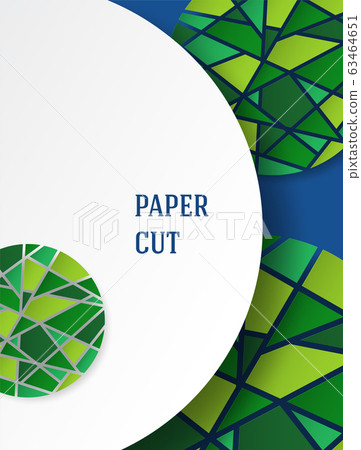 Abstract background in paper style. Poster with - Stock Illustration ...