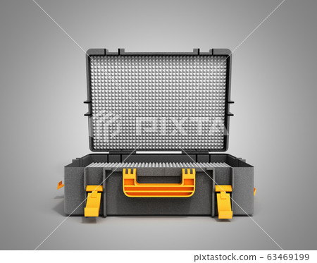 tools case 3d render on grey background - Stock Illustration [63469199 ...