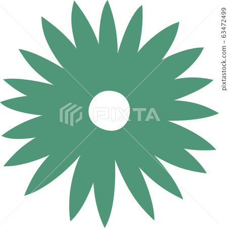 Flower plant petals abstract design pattern simple - Stock Illustration ...