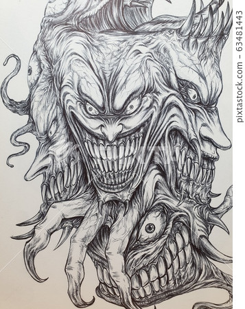 Monster MonsterCreature DesignMonster... - Stock Illustration [63481443 ...