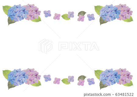 Hydrangea Frame - Stock Illustration [63481522] - PIXTA
