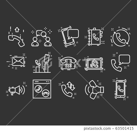 Simple communication icons set. - Stock Illustration [63501415] - PIXTA