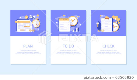 Clipboard with checklist in a flat style,Action...-插圖素材 [63503920 ...