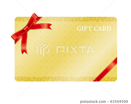 Golden gift card frame vector illustration - Stock Illustration ...