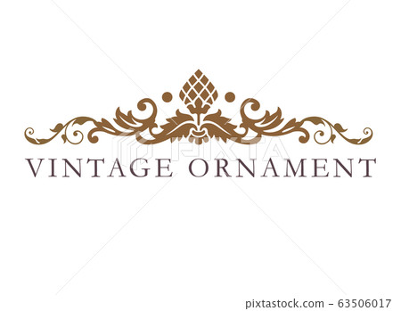 Vintage ornament title decoration - Stock Illustration [63506017] - PIXTA