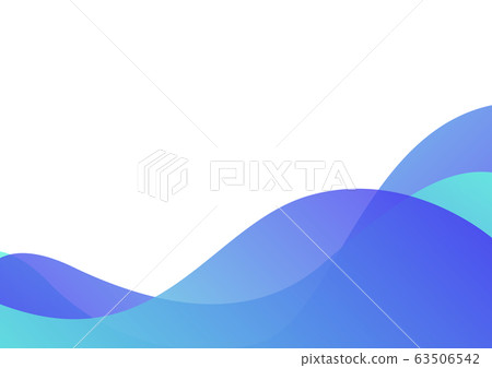 pastel blue wave layer abstract background - Stock Illustration ...