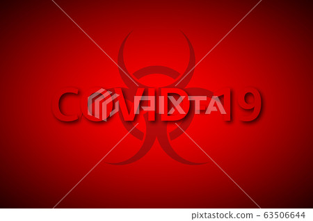 Red pandemic warning coronavirus background,... - Stock Illustration ...