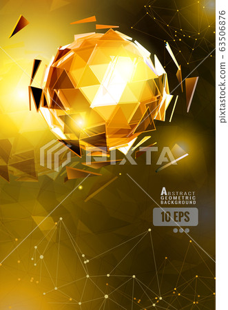 Abstract polygonal sphere template BG - Stock Illustration [63506876 ...
