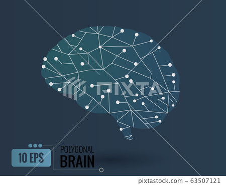 Simply stylized brain illustration - Stock Illustration [63507121] - PIXTA
