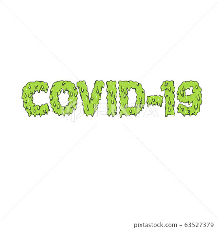 Covid-19 Text Grime Art - Stock Illustration [63527379] - PIXTA