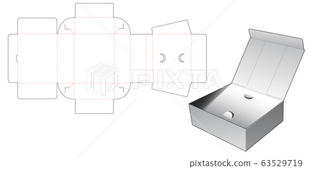Simplex gift card carrier die cut template - Stock Illustration ...