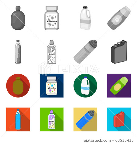 Vector design of plastic and container logo.... - Stock Illustration ...