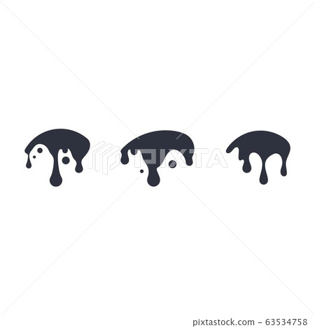 ink drop Vector icon design illustration - Stock Illustration [63534758 ...