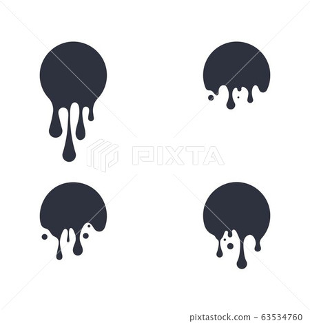 ink drop Vector icon design illustration - Stock Illustration [63534760 ...