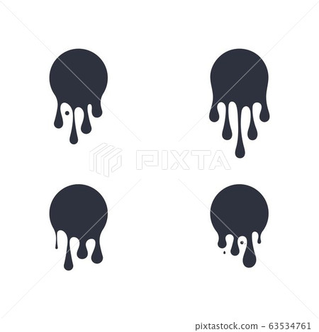ink drop Vector icon design illustration - Stock Illustration [63534761 ...