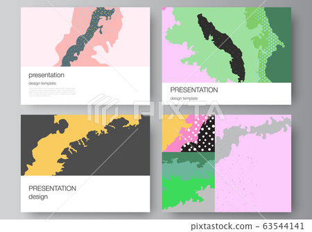 Vector layout of the presentation slides design... - Stock Illustration ...