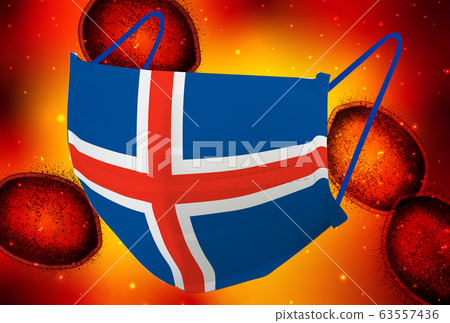 Iceland Mask Corona Virus - Stock Illustration [63557436] - PIXTA
