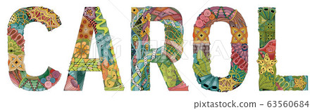 Words DAY. Vector decorative zentangle object for - Stock Illustration ...