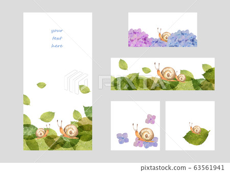 Snail frame & banner - Stock Illustration [63561941] - PIXTA