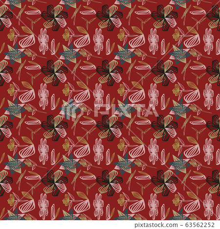 Abstract seamless colourful pattern exotic shapes - Stock Illustration ...