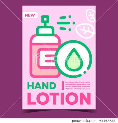 Hand Lotion Creative Advertising Banner Vector - Stock Illustration ...