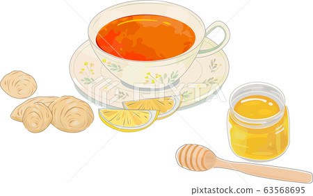 Ginger tea - Stock Illustration [63568695] - PIXTA