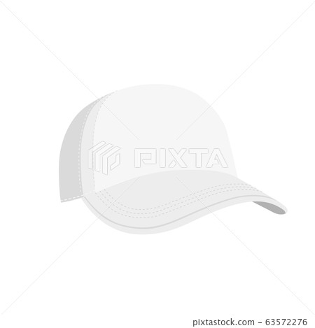 isolated empty white cap template - Stock Illustration [63572276] - PIXTA