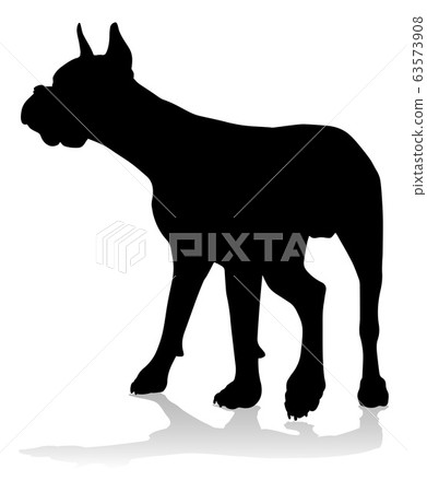 Dog Silhouette Pet Animal - Stock Illustration [63573908] - PIXTA