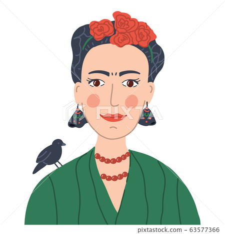 Frida Khalo avatar - Stock Illustration [63577366] - PIXTA
