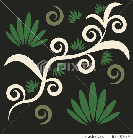 Abstract seamless colourful pattern exotic shapes - Stock Illustration ...