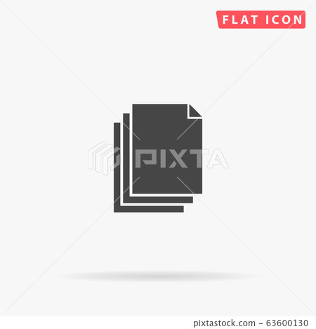 Stack File flat vector icon - Stock Illustration [63600130] - PIXTA