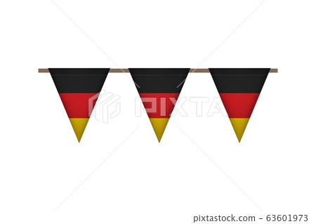 Germany triangle garland with flags - Stock Illustration [63601973] - PIXTA
