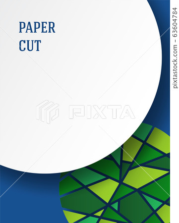 Abstract background in paper style. Poster with - Stock Illustration ...