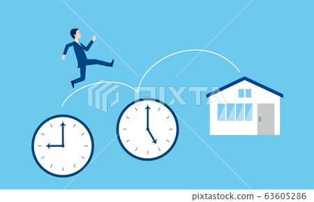 Work style reform, illustration image without... - Stock Illustration ...