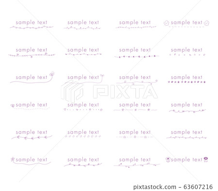 Hand drawn flower heading and title decoration... - Stock Illustration ...