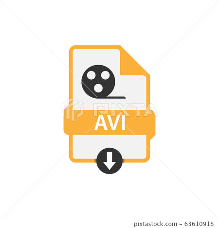 AVI download file format vector - Stock Illustration [63610918] - PIXTA