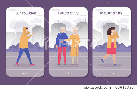 People Coughing From Air Pollution